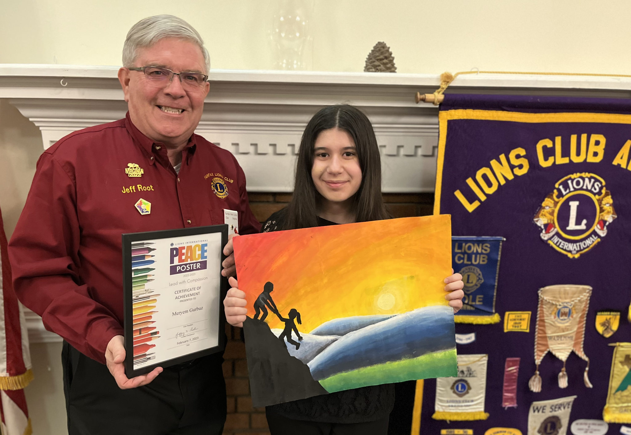 “Peace Poster” Winner – Fairfax Lions Club